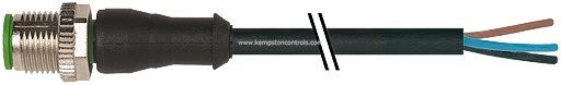 MURR 7000-12041-6350500 CONNECTOR CABLE, M12, MALE, STRAIGHT, 5 POLE, A ...