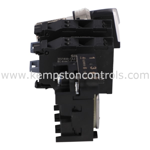 Siemens 3SU1150-2BL60-3LA0 SIEMENS SELECTOR SWITCH, ILLUMINABLE, 22MM, WHITE, 3 POSITIONS, 2 X ...