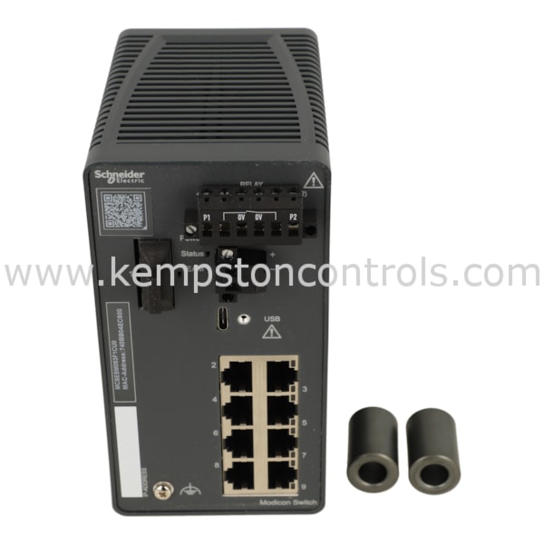 Schneider MCSESM093F1CU0 SCHNEIDER MODICON MANAGED SWITCH, 8 PORTS FOR ...