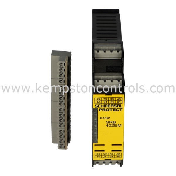 Schmersal SRB-402EM SCHMERSAL I/O MODULE, GLASS FIBRE, DIN RAIL, SCREW ...