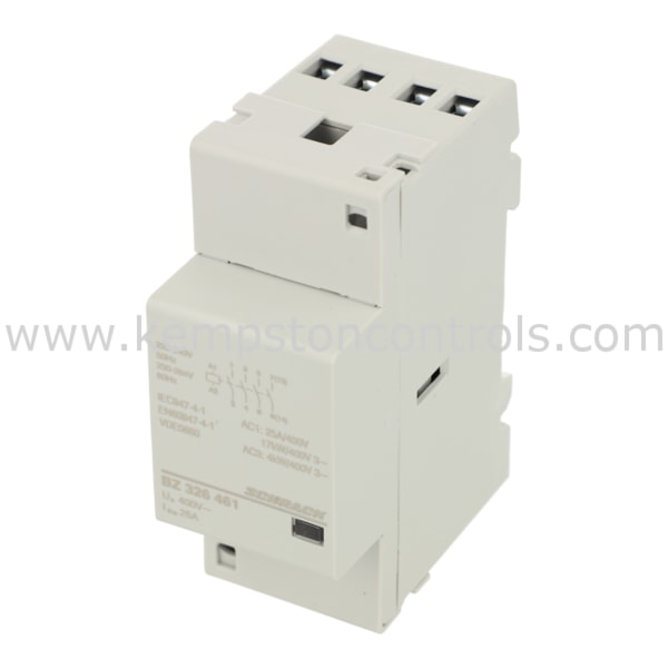 Schrack BZ326461 SCHRACK MODULAR CONTACTOR 25A, 4 NO, 230V AC, 2MW ...