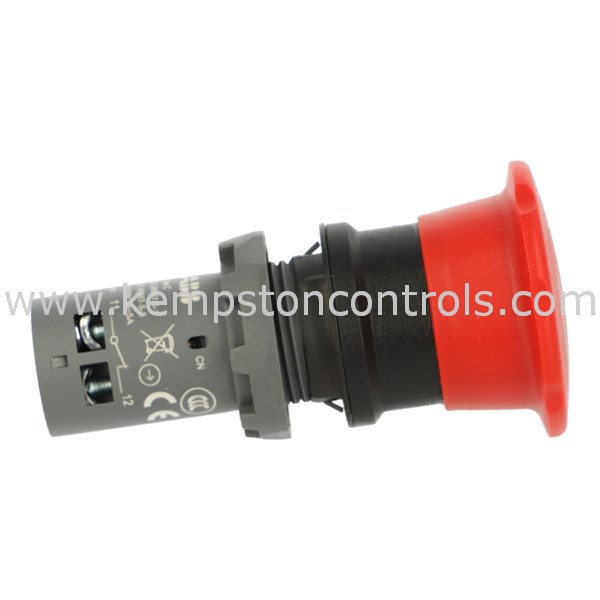 ABB 1SFA619550R1051 EMERGENCY STOP, TWIST RELEASE, 40MM, RED, 2NC ...