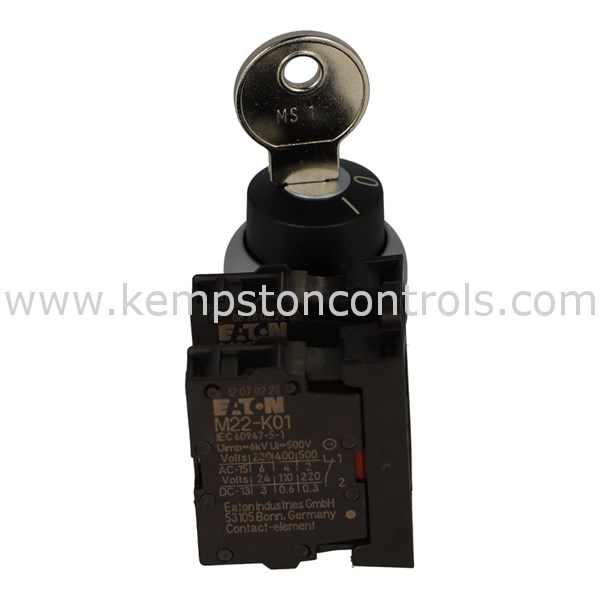 Eaton Moeller M22-WRS-K11 EATON COMPLETE ASSY, KEY OPD, 2-POS | Kempston Controls