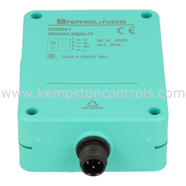 Pepperl + Fuchs 3RG6342-3AB00-PF P+F ULTRASONIC SENSOR, 60-300MM RANGE, PNP NO, M12 CONNECTOR ...