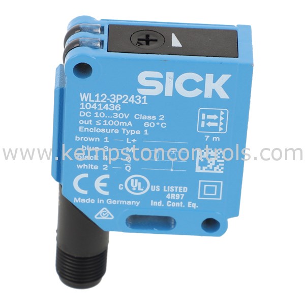 Sick WL12-3P2431 SICK PHOTOELECTRIC SENSOR, RETROREFLECTIVE, 7M RANGE ...