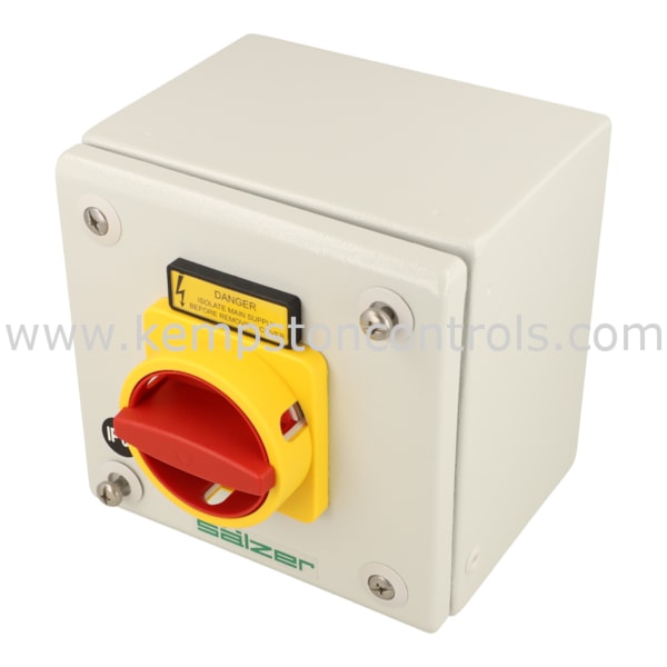 Salzer H216-41311-087N4 SALZER IP66 20A 3P + AUX MILD STEEL ENC ISOL ...
