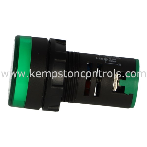 Crompton Controls PB106CBP CROMPTON CONTROLS GREEN LED PILOT LIGHT 230V ...