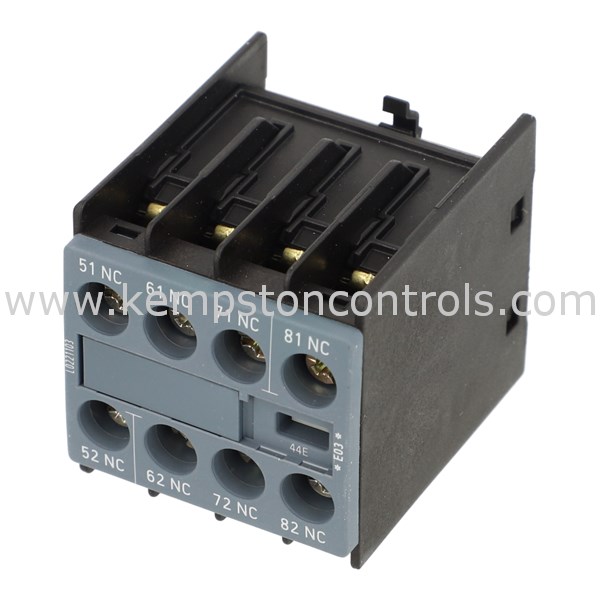 Siemens 3RH2911-1GA04 SIEMENS AUXILIARY SWITCH ON THE FRONT, 4NC, FOR CONTACTOR RELAYS, SIZE S00 ...