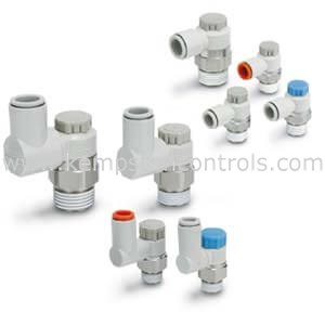 SMC AS1201F-M5-23A SMC AS***1F-A, SPEED CONTROLLER, ONE TOUCH FITTING, PUSH LOCK, ELBOW ...