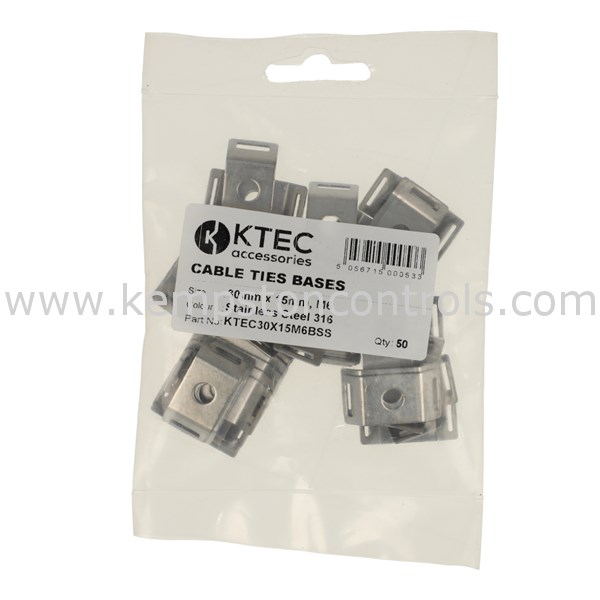 KTEC Accessories KTEC30X15M6BSS KTEC 30MM X 15MM, M6 FIXING HOLE 316L ...