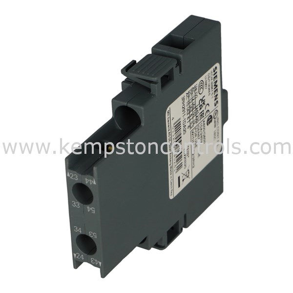 Siemens 3RH2911-1DA20 SIEMENS LATERAL AUX.SWITCH BLOCK,SIDE, 2NO, CURR | Kempston Controls
