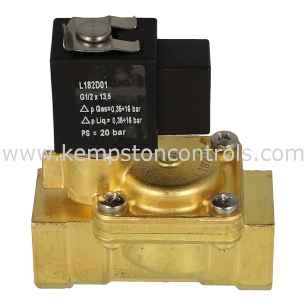 Emerson Asco L182D01-ZB10A G1/2 V24/50-60Hz ASCO NUMATICS SOLENOID VALVE, 20 BAR, G 1/2, ZB10A ...