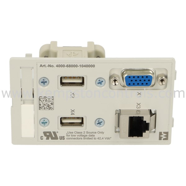 MURR 4000-68000-1040000 MODLINK MSDD DATA INSERT 2XUSB-A FEM./FEM. + 1XRJ45 + 1XSUB-D15 FEM ...