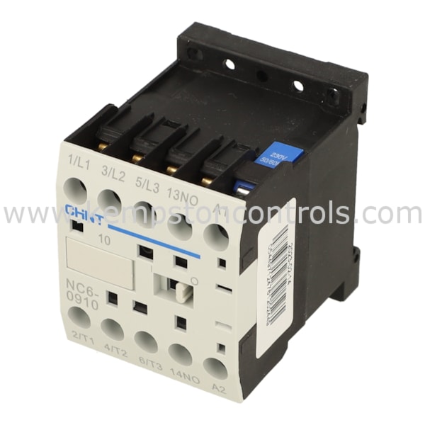 CHINT NC6-0910 230V AC CHINT CONTACTOR, 3 NO + 1 NO AUX, 230V AC COIL, 9A, AC-3 | Kempston Controls