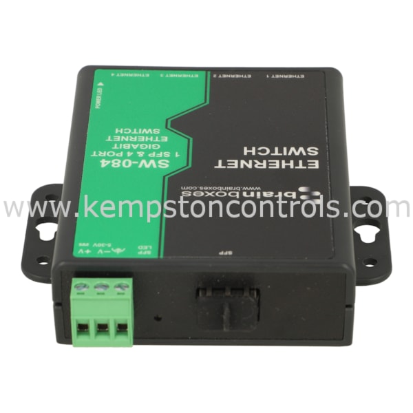 Brainboxes SW-084 BRAINBOXES 1 SFP & 4 PORT GIGABIT ETHERNET SWITCH | Kempston Controls