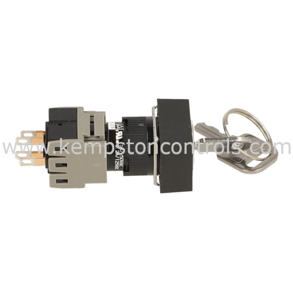 Fuji AH165-J0A11A FUJI SEL SW KEY W RECTANGULAR BEZEL 2 POS SPRING ...