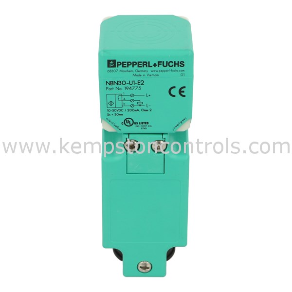 Pepperl + Fuchs NBN30-U1-E2 P+F INDUCTIVE SENSOR, 30MM OPERATING DISTANCE, NO, PNP, 10-30V DC ...
