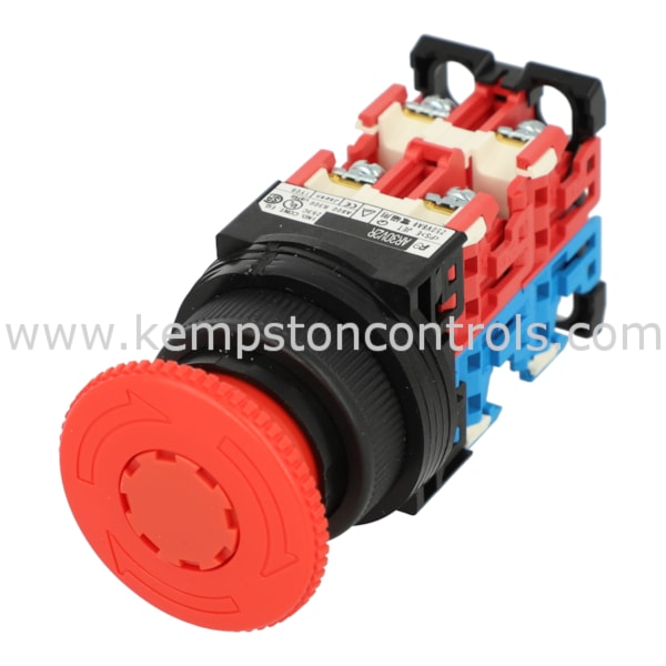 Fuji AR30V2R-22R FUJI PUSHBUTTON E-STOP PUSH-LOCK TURN-RESET (40MM DIA) 2NO+2NC AUX RED ...