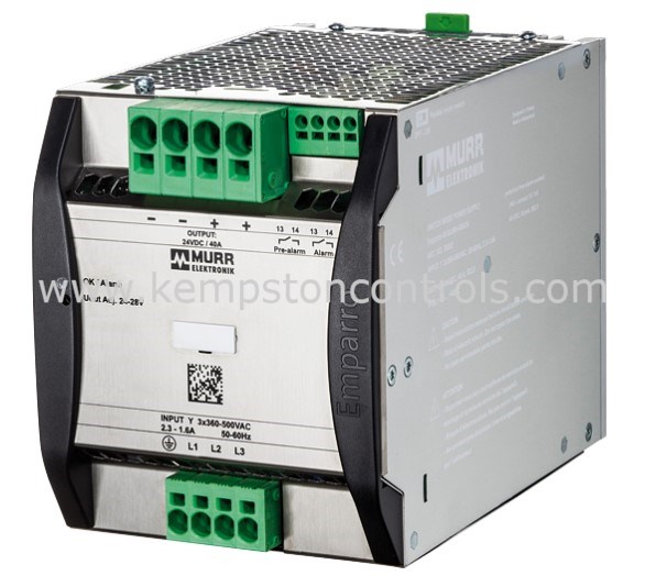 MURR 85693 POWER SUPPLY, 3 PHASE, 24-28VDC OUTPUT, 40A, INPUT 360 ...
