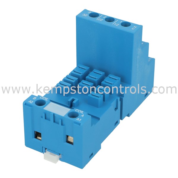 Finder 92.03 FINDER RELAY BASE BLUE, SOCKET, 11 PIN, FOR DIN RAIL ...