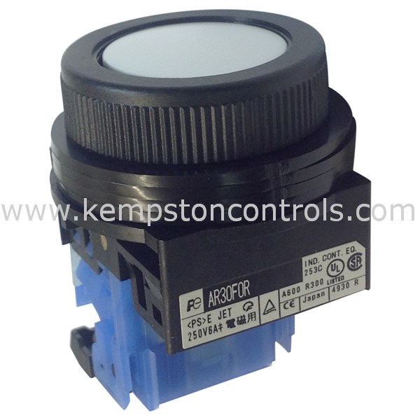 Fuji AR30F0R-20W FUJI PUSHBUTTON FLUSH ROUND HEAD 2NO AUX WHITE ...