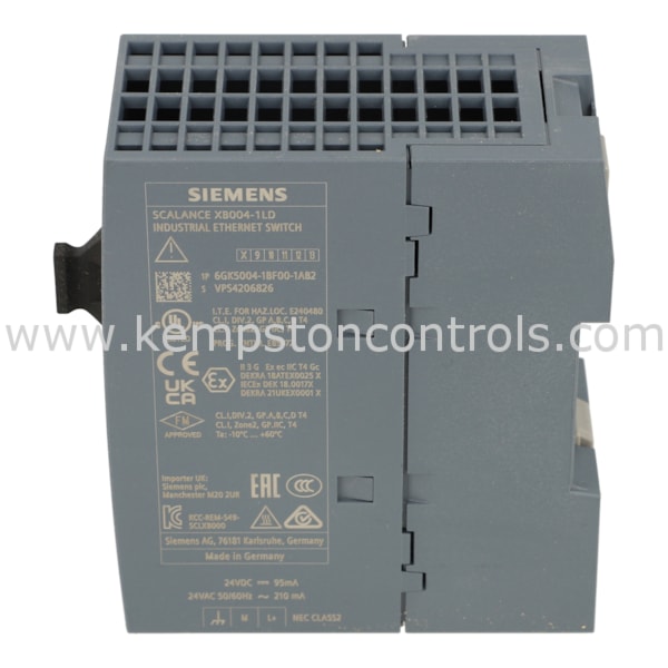 Siemens 6GK5004-1BF00-1AB2 SIEMENS SCALANCE XB004-1LD, UNMANAGED INDUSTRIAL ETHERNET SWITCH FOR ...
