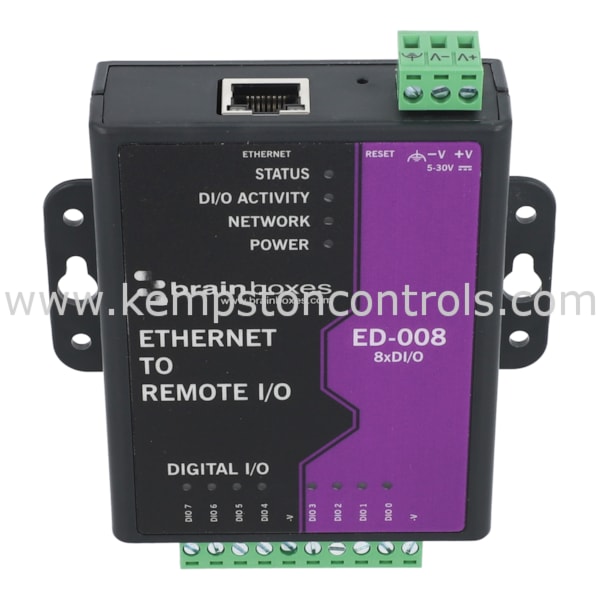 Brainboxes ED-008 BRAINBOXES ETHERNET TO 8 DIGITAL IO PORTS | Kempston Controls