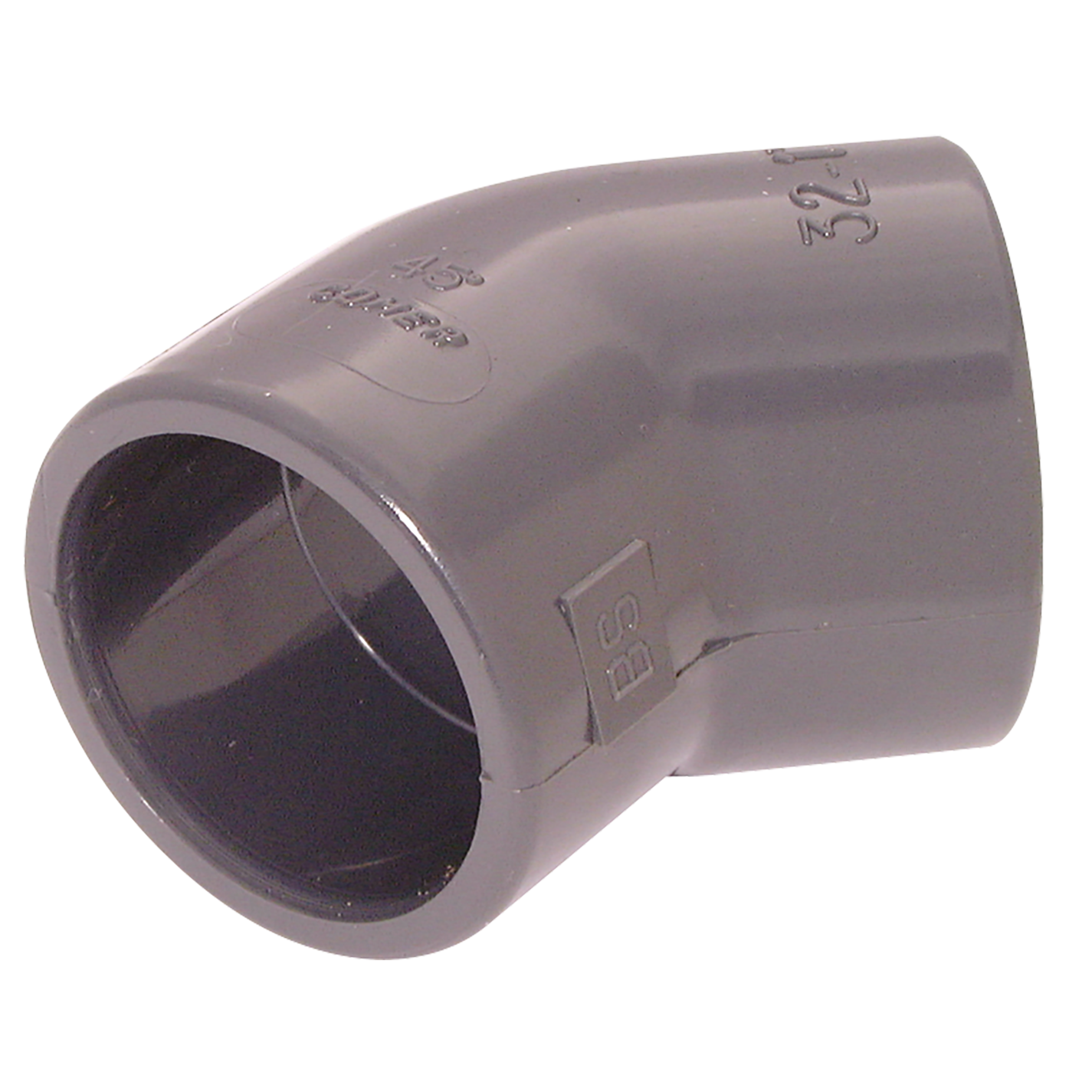 Comer EY53-212-UPVC COMER 2.1/2" ID SOLVENT ELBOW 45° UPVC DARK GREY ...