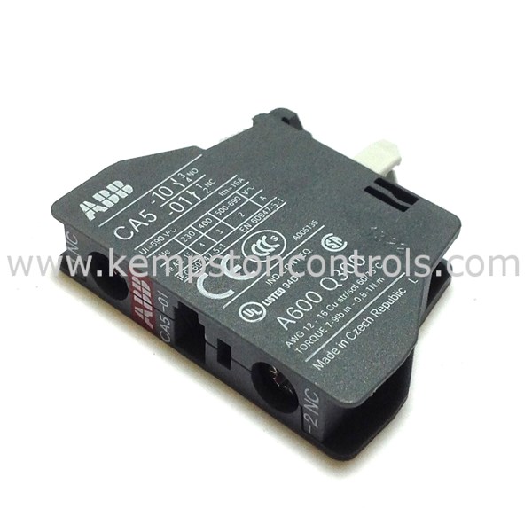 ABB 1SBN010010R1001 1SBN010010R1001 CA5-01 TOP MOUNT AUX BLOCK | Kempston Controls
