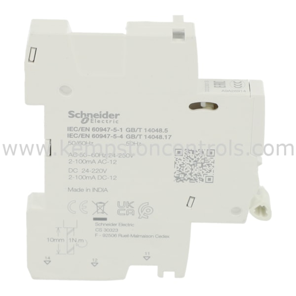 Schneider A9A26914 SCHNEIDER ACTI9 IOF AUXILIARY CONTACT 24-250VAC, 24 ...