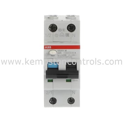 ABB 2CSR275180R1205 RCBO, 20A, 230/240VAC, 10KA, 1+N, A TYPE, B TRIPPING CHARACTERISTIC ...