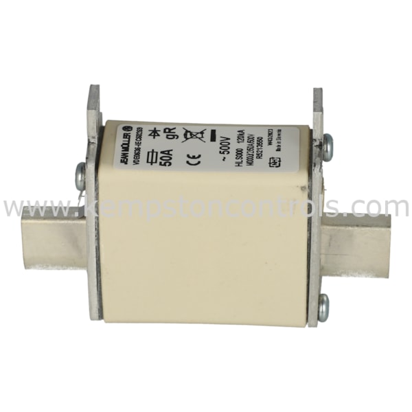 Jean Moeller R5213550 JEAN MULLER NH FUSE-LINK, ÜF2, GR, 500V, 50A, TOP ...