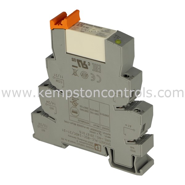 Phoenix 2967060 PHOENIX RELAY INTERFACE MODULE, PLC-RSC, 2 CHANGEOVER ...