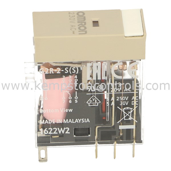 Omron G2R-2-S 230AC(S) OMRON RELAY, PLUG-IN, 8-PIN, DPDT, 5A, LABEL ...