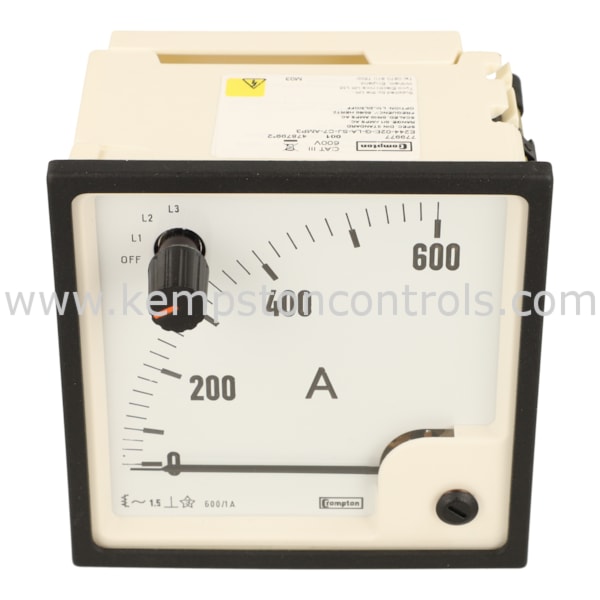 Crompton Instruments E244-02E-G-LA-SJ-C7-AMP3 CROMPTON INSTRUMENTS AC AMMETER, 0/1A AC RANGE, 0 ...