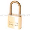 Castell B3B-50KA-201 CASTELL PADLOCK 30MM BRASS BODY 50MM SHACKLE KEYED ...