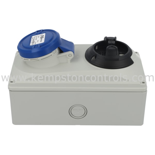 Other 16104 NIGLON 230V 16A 2P+E IP44 SWITCHED INTERLOCK WALL SOCKET ...