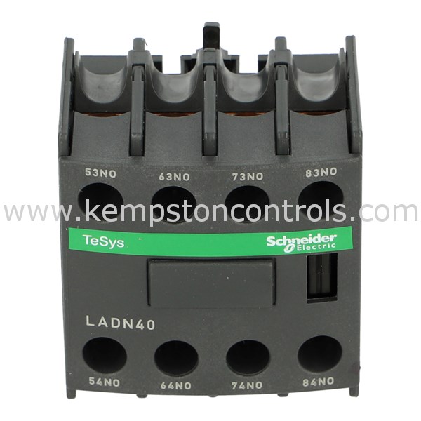 Schneider LADN40 SCHNEIDER TESYS D, AUXILIARY CONTACT BLOCK, 4 NO ...