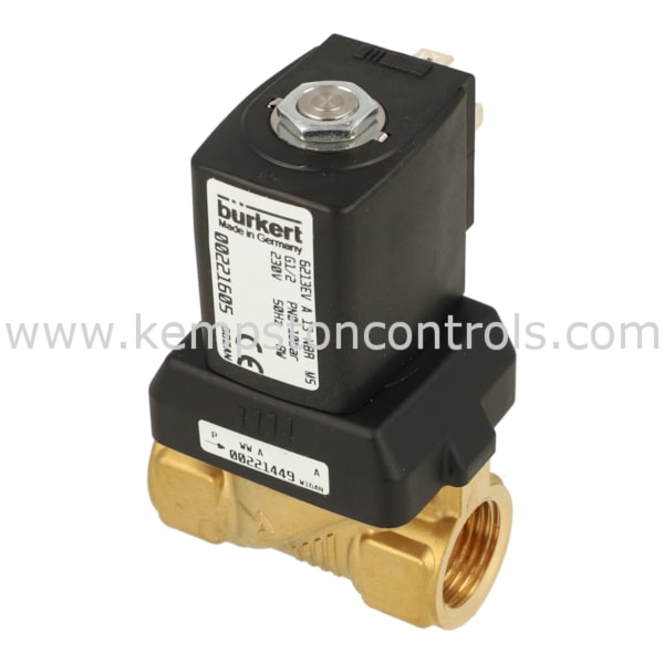 Burkert 00221605 BURKERT SOLENOID VALVE,2/2WAYS,SERVO COUPLED,NC,13MM ...