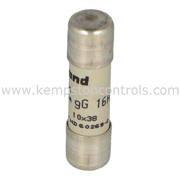 Legrand Power 013316 LEGRAND 16A TYPE GG 10.3X38MM FUSE | Kempston Controls