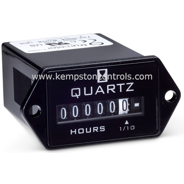 Trumeter 732-0004 HOUR METER, 10-80VDC, 6 DIGIT, 2 HOLE MOUNTING, SPADE ...