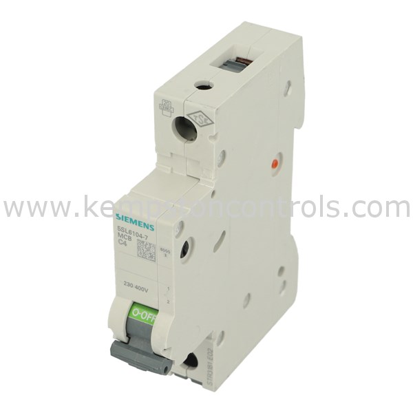 Siemens 5SL6104-7 SIEMENS MINIATURE CIRCUIT BREAKER 230/400 V 6KA, 1 ...