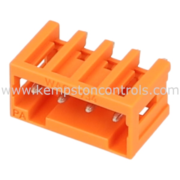 WAGO 734-234 WAGO MALE HEADER (FOR PCBS), STRAIGHT SOLDER PIN 1 X 1 MM ...