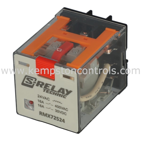 Schrack RMX72524 SCHRACK POWER RELAY, 3 CO, 16A, 24VAC S-RELAY SERIES ...