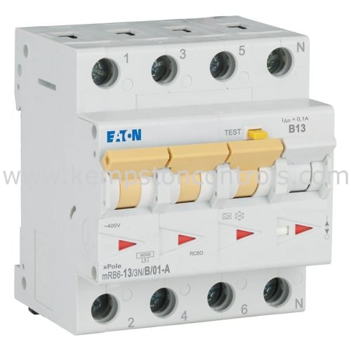 Eaton Moeller MRB6-13/3N/B/01-A EATON MOELLER SERIES XPOLE -RCBO, RCD ...