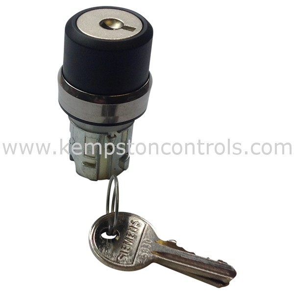 Siemens 3SU1050-4BF11-0AA0 RONIS KEY-OP. SWTCH, 22MM, RND, METAL, SHINY ...