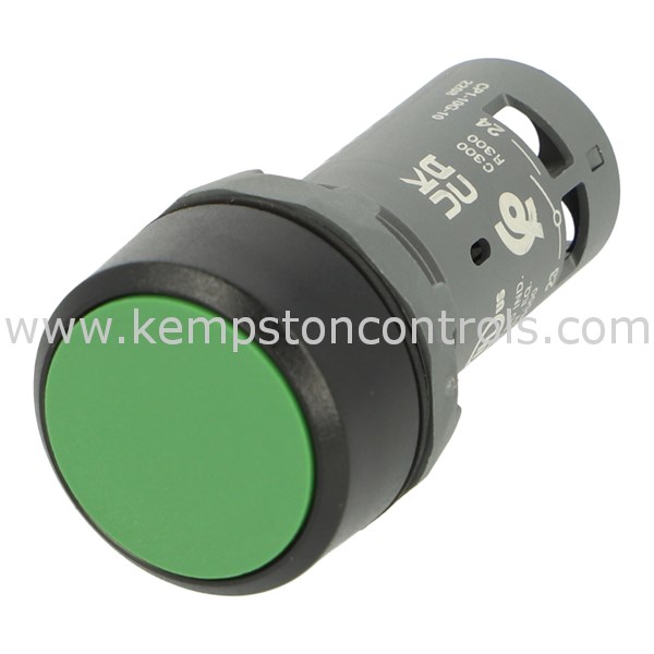 ABB 1SFA619100R1012 ABB COMPACT PUSHBUTTON, GREEN, 1NO, FLUSH, PLASTIC, MOMENTARY, NON ...