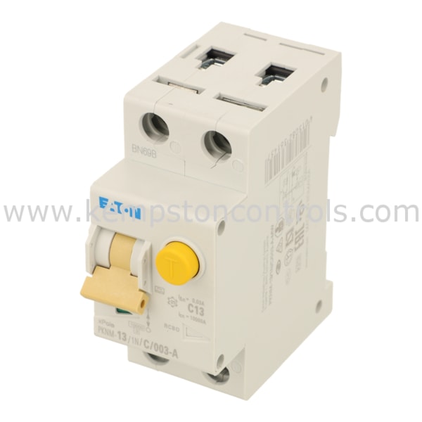 Eaton PKNM-13/1N/C/003-A-MW EATON RCD/MCB COMBINATION, 13A, 1P+N, C CURVE, 30MA, TYPE A ...