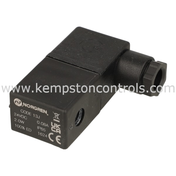 Norgren QM/48/13J/28 NORGREN 24VDC SOLENOID COIL C/W CONNECTOR ...