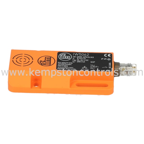 IFM IW5062 IFM INDUCTIVE SENSOR, 8MM SENSING RANGE, NO PNP, M8X1 CONNECTOR | Kempston Controls